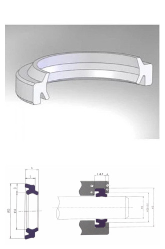 Pneumatic Combination PU Oil Seal ZHM Type Standard Size Easy Installation